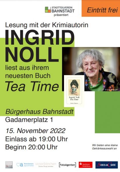 Lesung mit Ingrid Noll - Stadtteilverein Bahnstadt e.V.